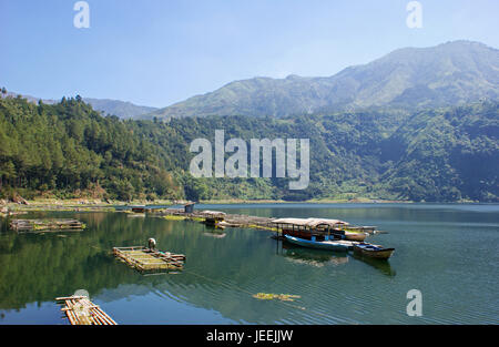 Telaga Menjer Lake, Dieng, Wonosobo, Central Java, Indonesia Stock ...