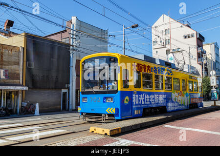 A tram in Osaka, Japan Stock Photo - Alamy