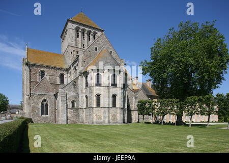 Lessay Abbey Normandy France Stock Photo - Alamy