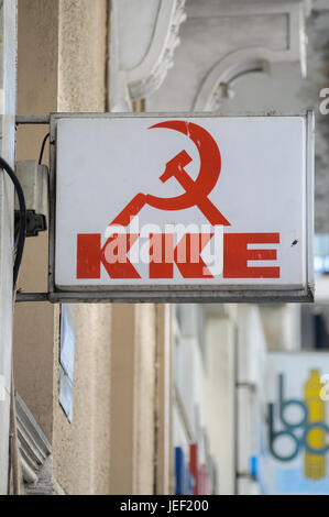 Logo of the Communist party of Greece KKE Stock Photo: 43347313 - Alamy