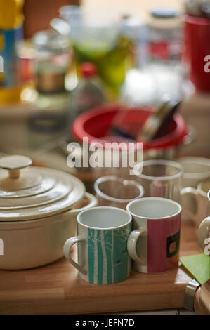 draining board dish washing Stock Photo - Alamy