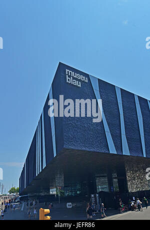 Famous Museu Blau in Barcelona - natural science museum Stock Photo - Alamy