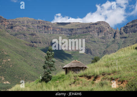 Maloti Mountains Leribe District Lesotho Southern Africa Stock Photo ...