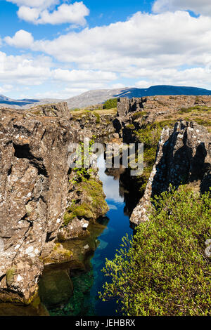 Mid Atlantic rift Þingvellir Iceland Stock Photo - Alamy