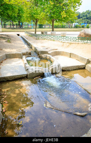 Traditional water filter system at Donggung Palace and Wolji Pond in ...