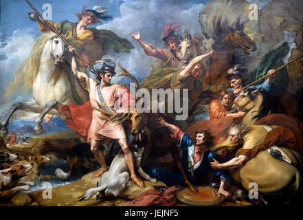 Benjamin West, Alexander III of Scotland Rescued from the Fury of a ...