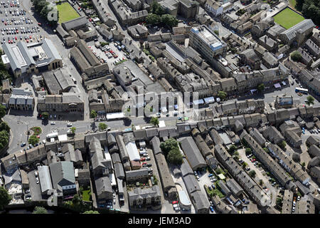 aerial view of Skipton town centre, North Yorkshire, UK Stock Photo - Alamy