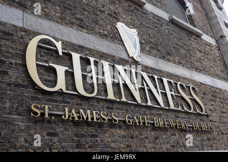 Guinness Storehouse logo sign, Dublin, Ireland, Europe Stock Photo - Alamy