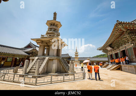 Jun 23, 2017 The stone pagoda Seokgatap at Bulguksa temple in Gyeongju ...