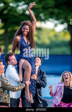 Sidonie Smith performs as Anita during a media rehearsal of the musical ...