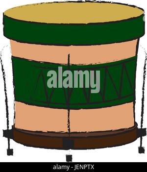 brazilian samba batucada drum instrument music Stock Vector Image & Art ...
