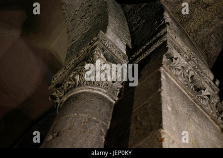 Byzantine columns with elaborately carved capitals in Arches of the ...