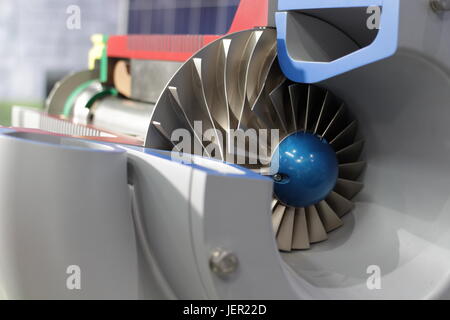 impeller in side Indsustrial air blower, cross section view Stock Photo ...