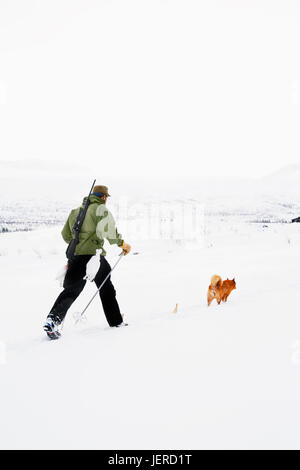 hunter on the skis on winter hunting Stock Photo - Alamy