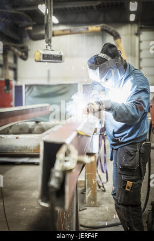 Side view of welding mask Stock Photo - Alamy