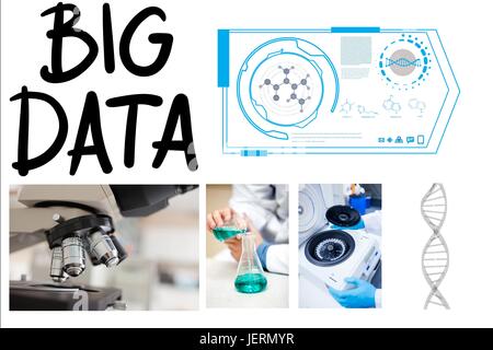 Collage of scientists in a laboratory Stock Photo - Alamy