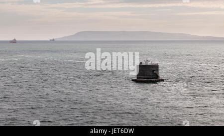 The Nab Tower in the Solent close to the Isle of Wight. Picture date ...