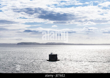 The Nab Tower in the Solent close to the Isle of Wight. Picture date ...