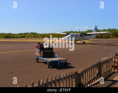 Mustique Airport Runway - Mustique, St.Vincent and the Grenadines Stock ...