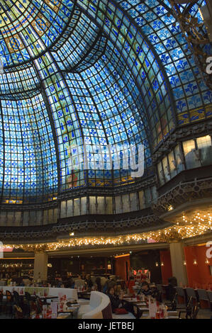 The Dome at Printemps Department Store Restaurant, Paris, France Stock ...