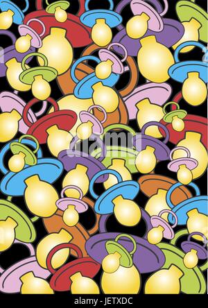 Colorful Baby soother vector Stock Vector Image & Art - Alamy