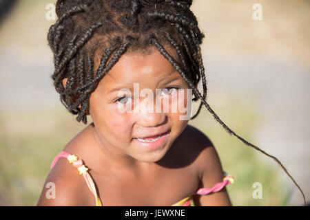 South Africa Cape Town Young woman at trendy bar on Camps bay looking ...