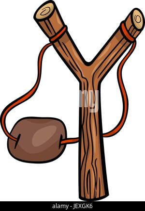 slingshot clip art cartoon illustration Stock Vector Image & Art - Alamy