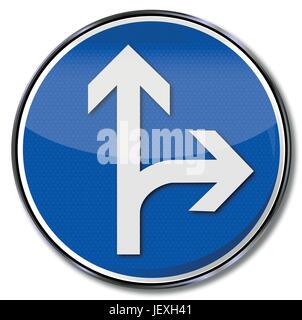 Arrow straight ahead on this street Stock Vector Image & Art - Alamy