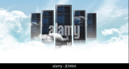 Composite image of server tower Stock Photo - Alamy