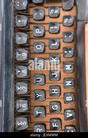 Close up view of typewriter keyboard Stock Photo - Alamy