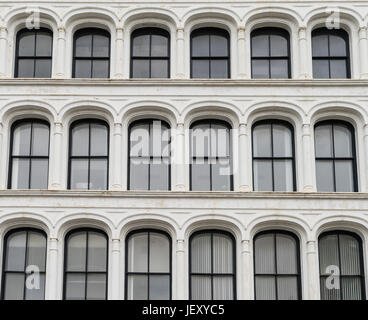 facade of white urban building in Moscow city in sunny autumn day Stock ...