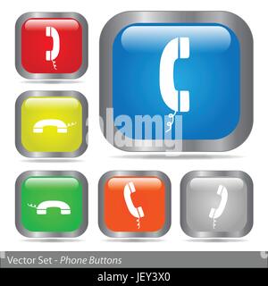Call button icon, phone pictogram vector illustration Stock Vector ...
