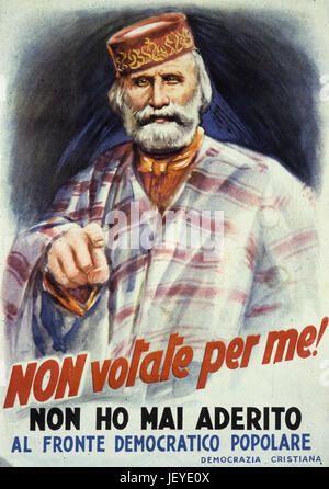 giuseppe garibaldi, propaganda, 1948 Stock Photo - Alamy