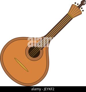 acoustic mandolin cartoon vector illustration Stock Vector Image & Art ...