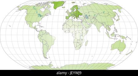 map of europe overview map in green Stock Vector Image & Art - Alamy