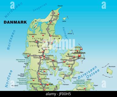 traffic, transportation, denmark, border, motorway, highway, card ...
