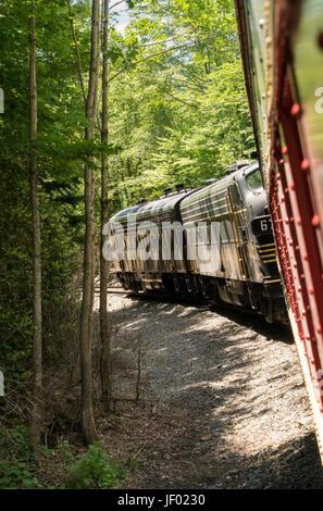 The New Tygart Flyer Excursion Train, Elkins, West Virginia Stock Photo ...