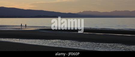 Evening scene at Pohara Beach, Golden Bay Stock Photo - Alamy