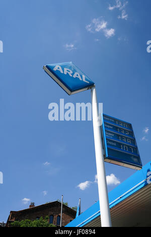 Logo of ARAL in Germany. Aral is a brand of automobile fuels and petrol ...