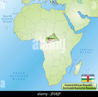 map of central african republic with capitals in gray Stock Vector ...