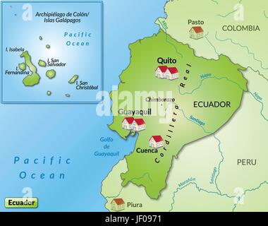 Ecuador map. Borders of Ecuador for your infographic. Vector country ...