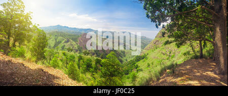Aerial panoramic view of Ella Rock in Ella, Sri Lanka Stock Photo - Alamy