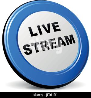 Broadcasting icon, live streaming pictogram, vector illustration Stock ...