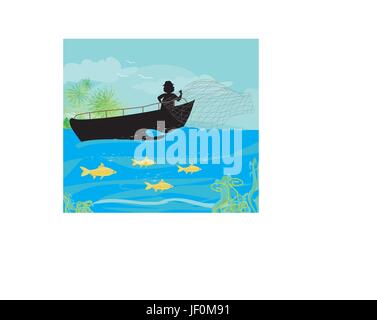 Fishing net isolated. fishnet cartoon vector illustration Stock Vector ...