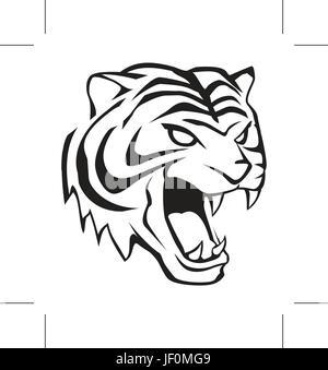 A cartoon illustration of a male tiger looking sad Stock Vector Image ...