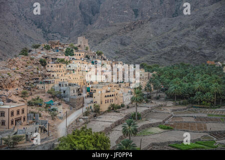 Balad Sayt Village near Jebel Shams, Oman Stock Photo - Alamy