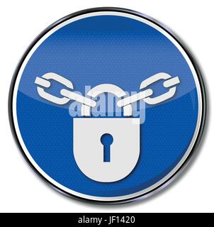 Caution Lock Out For Safety Sign On White Background Stock Vector Image ...