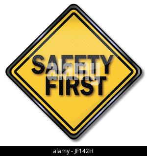 safety first button. sign. key. push button set Stock Vector Image ...