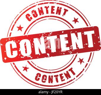 square grunge red content stamp Stock Vector Image & Art - Alamy