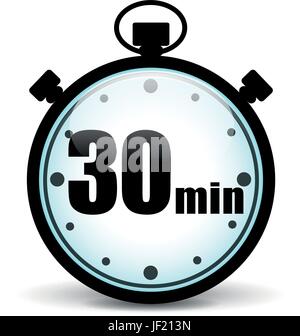 The 30 seconds, minutes stopwatch icon. Clock and watch, timer Stock ...